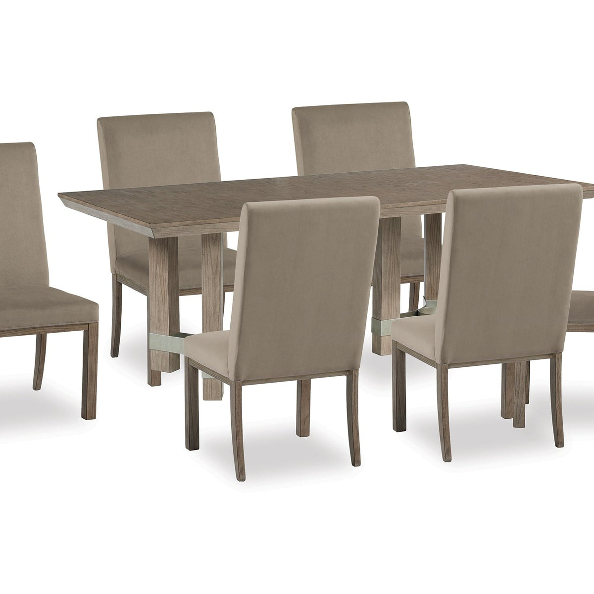 Ashley Furniture Chrestner Gray Dining Table w/6 Chairs | Ornate Home