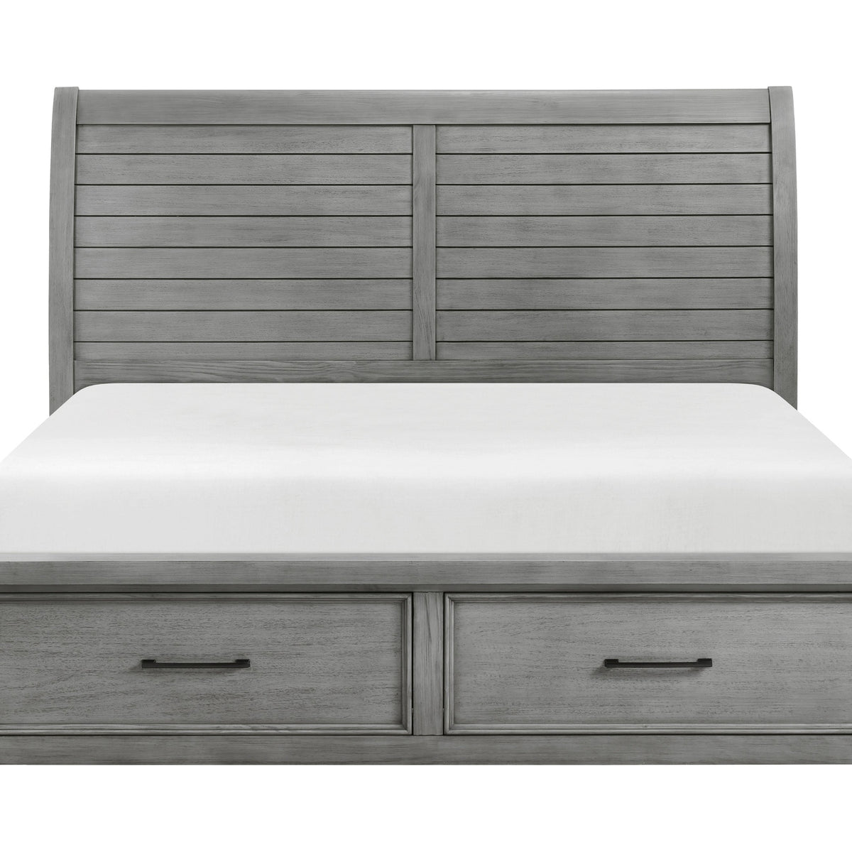 Homelegance Logandale Antique Gray Queen Platform Bed | Ornate Home