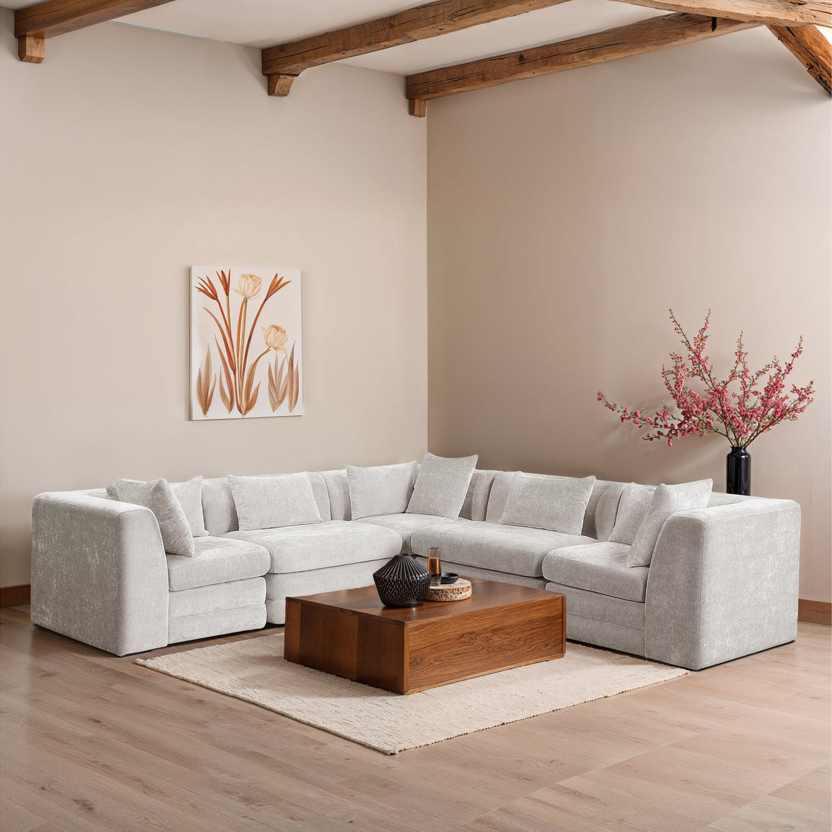 Newport 3 Piece Fabric Sectional