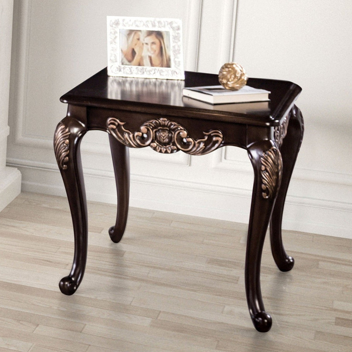 Tadcaster Dark Cherry End Table | Ornate Home