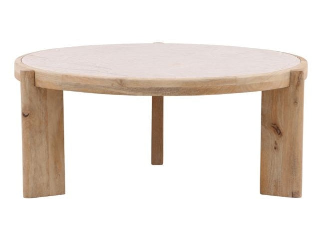 Dovetail Torin Beige/Natural Coffee Table | Ornate Home