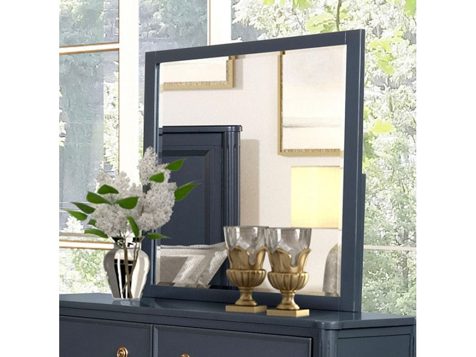 Furniture of America Altamira Malta Blue Mirror | Ornate Home