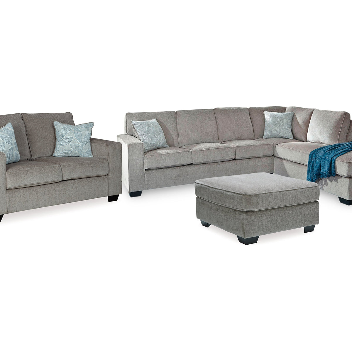Ashley Furniture Altari Alloy 2-Piece Sleeper Sectional, Loveseat and ...