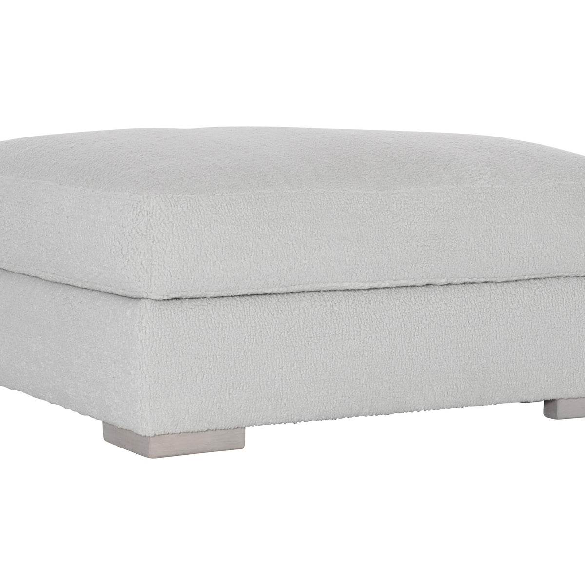 Bernhardt Andie Grey Fabric Bumper Ottoman | Ornate Home