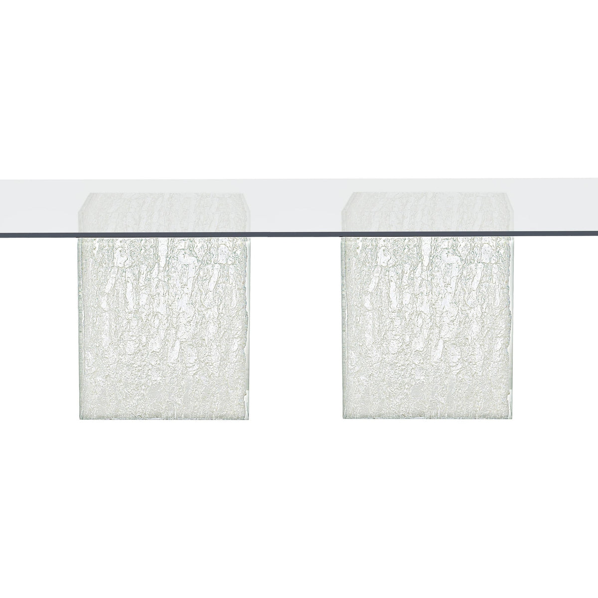 Bernhardt Arctic Clear/Acrylic Rectangular Dining Table | Ornate Home
