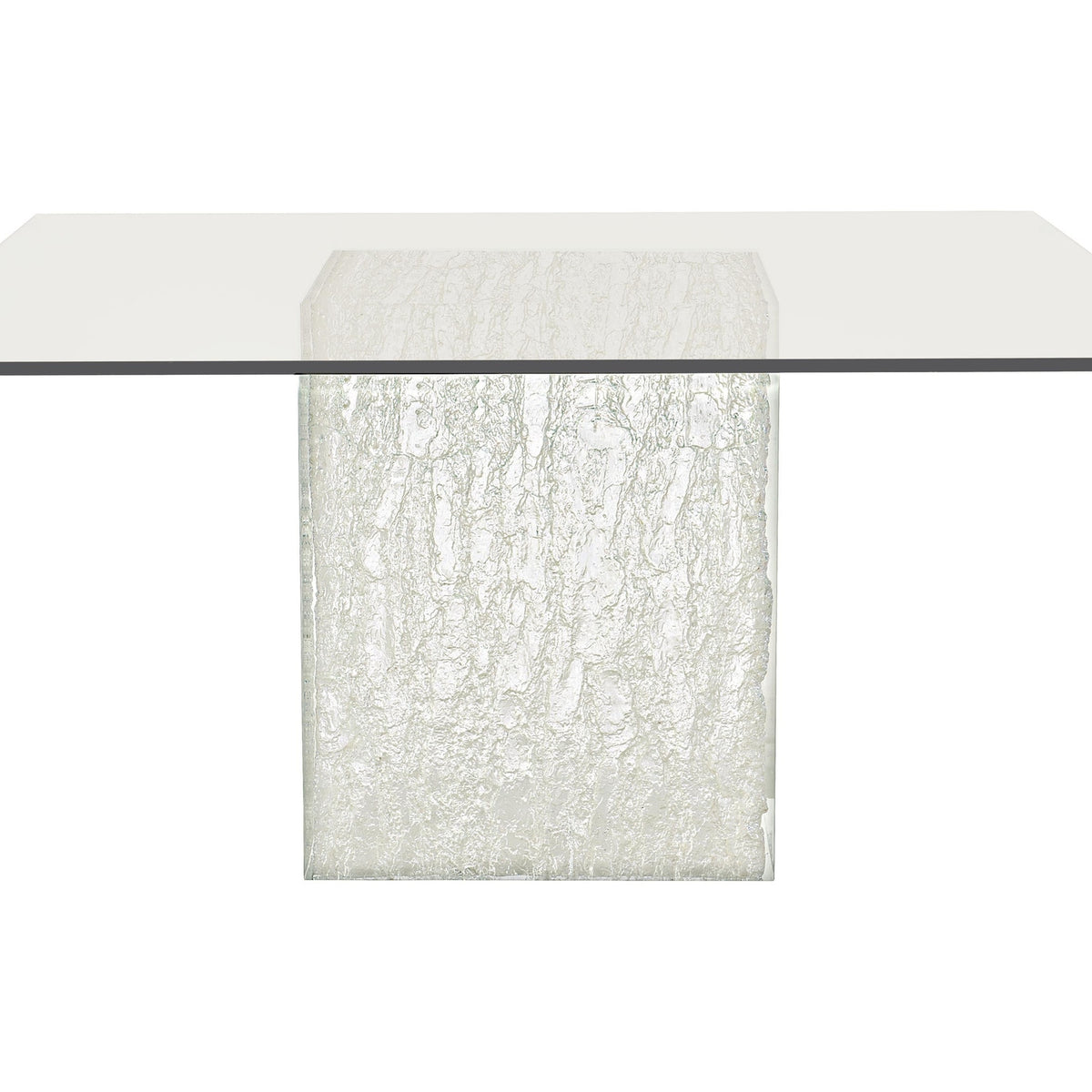 Bernhardt Arctic Clear/Acrylic Square Dining Table | Ornate Home