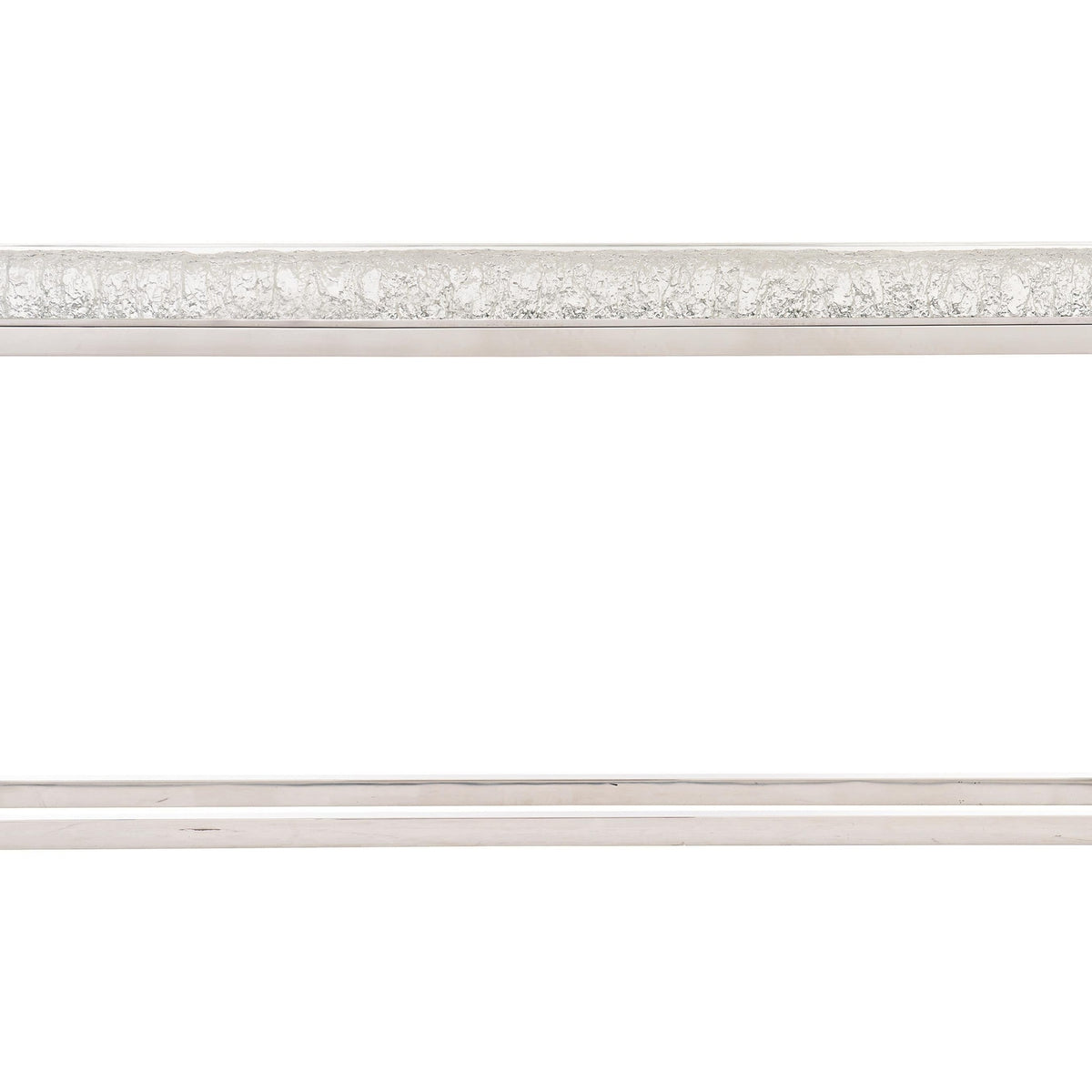 Bernhardt Arctic Ice/Polished Stainless Steel Console Table | Ornate Home