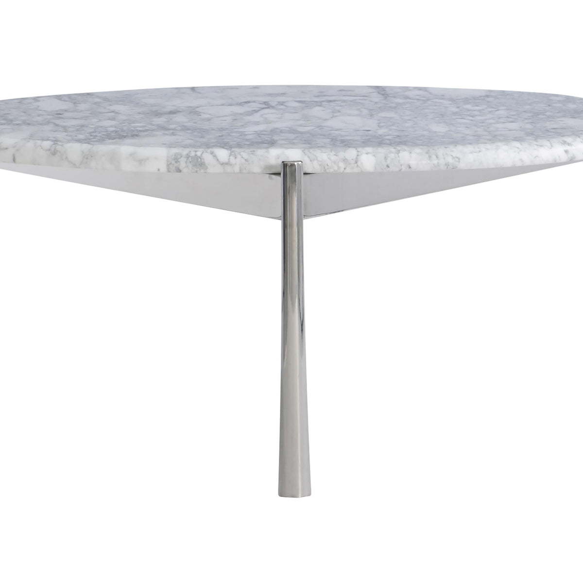 Bernhardt Arris Arabescato Marble/Polished Stainless Steel Cocktail ...