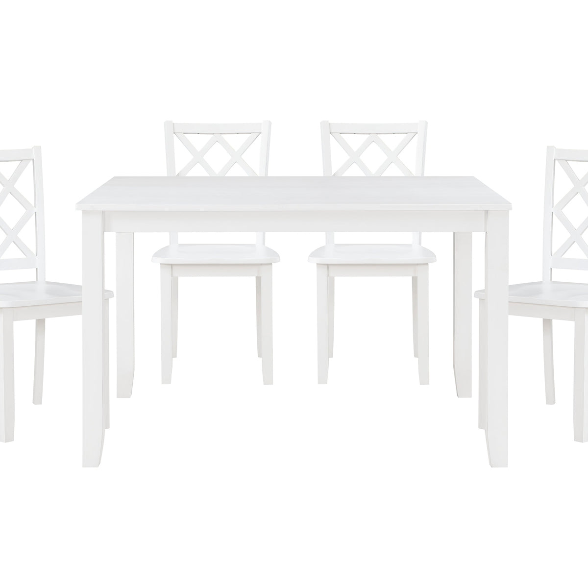 Homelegance Astoria White 5-Piece Pack Dinette Set | Ornate Home