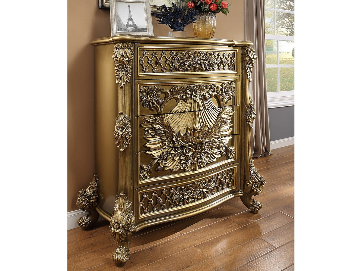 Homey Design Astrid Bronze Chest / HD-1802 | Ornate Home