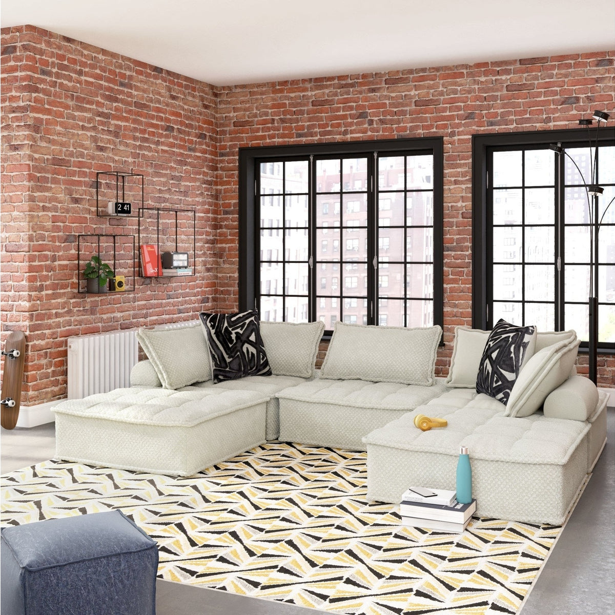 Ashley Furniture Bales Taupe 5-Piece Modular Seating | Ornate Home
