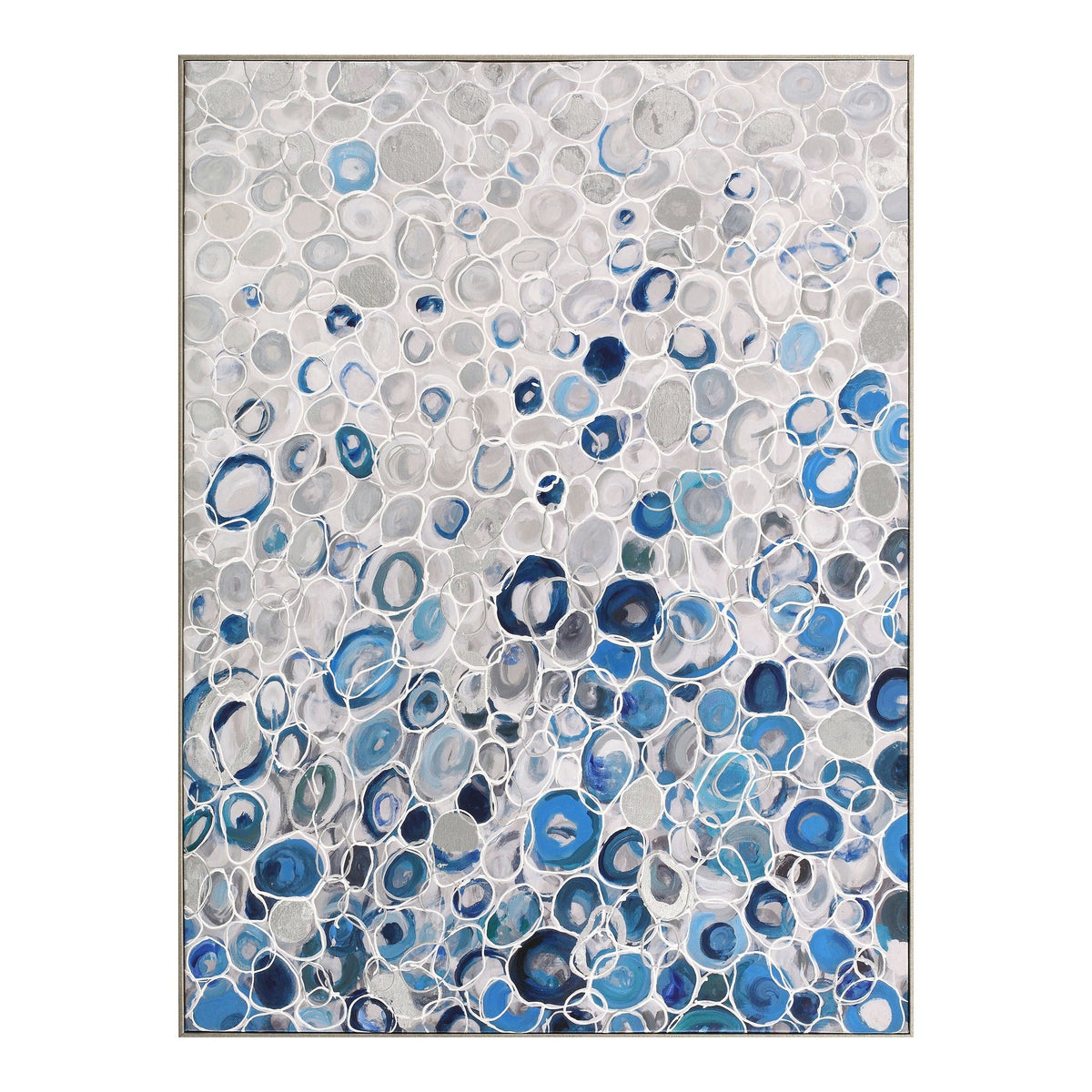 Moe's Home Blue Bubbles Multi Color Wall Decor | Ornate Home