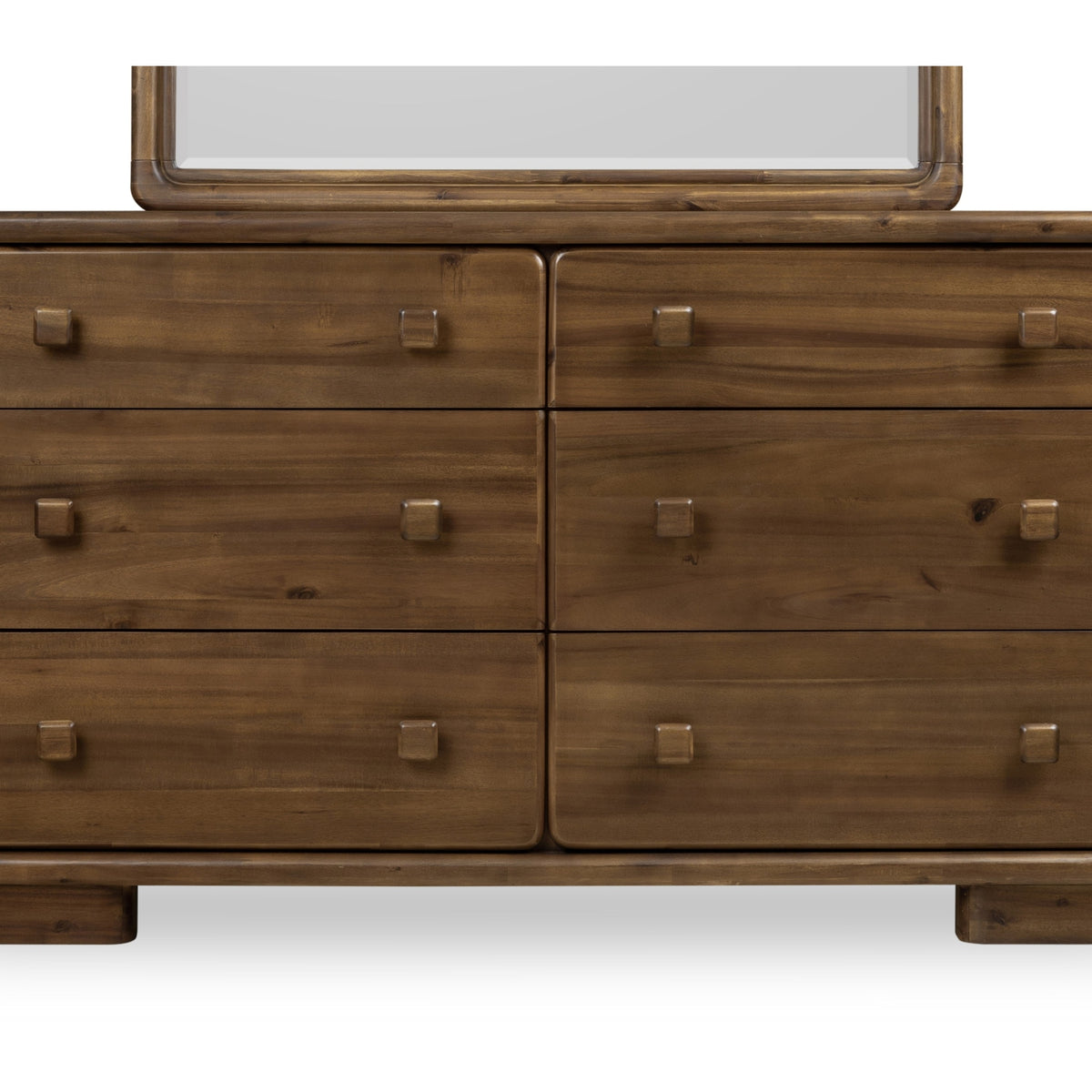Modus Furniture Boka Six Drawer Acacia Wood Dresser in Impala | Ornate Home
