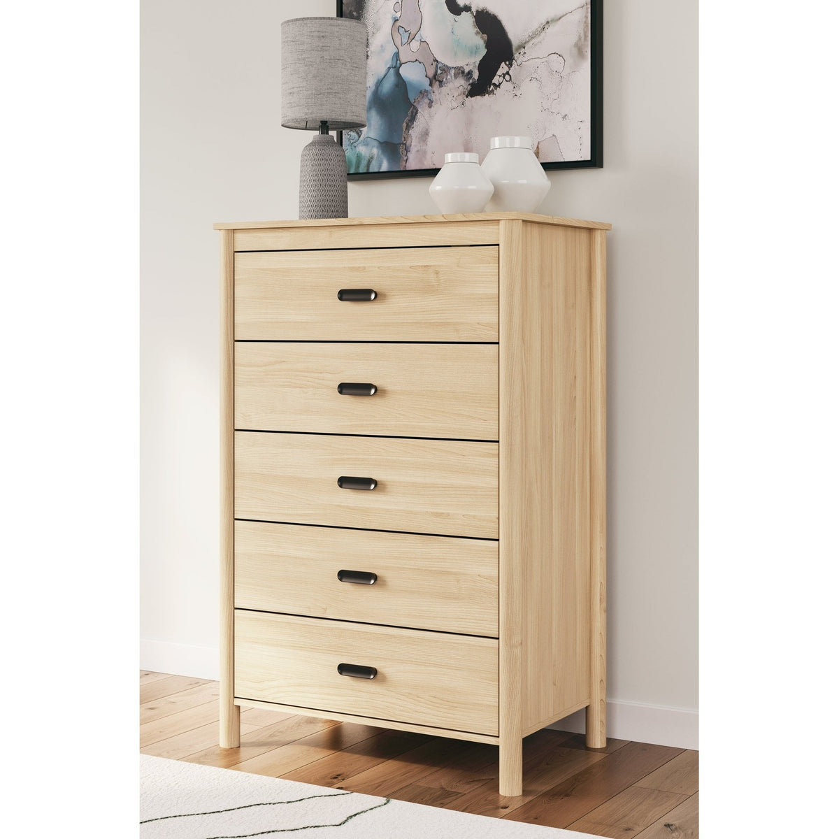 Ashley Furniture Cabinella Tan Chest of Drawers | Ornate Home