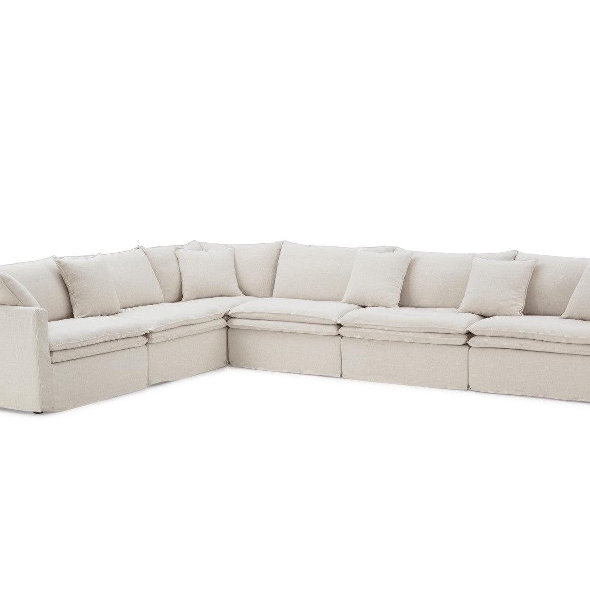 Furniture of America Crayford Taupe Sectional | Ornate Home