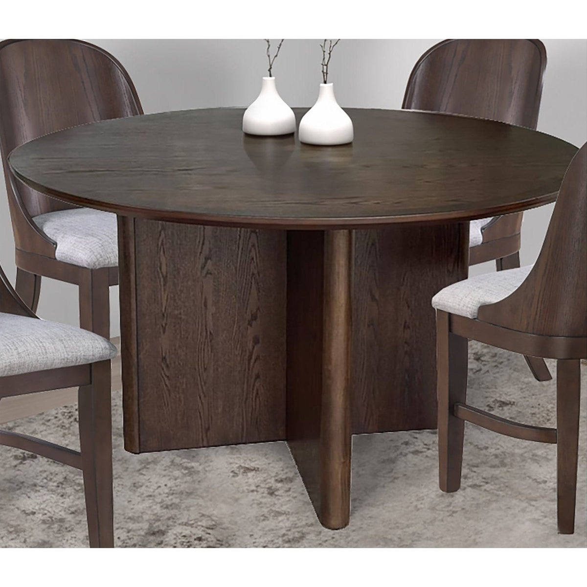 Crown Mark Cullen Espresso Round Dining Table | Ornate Home