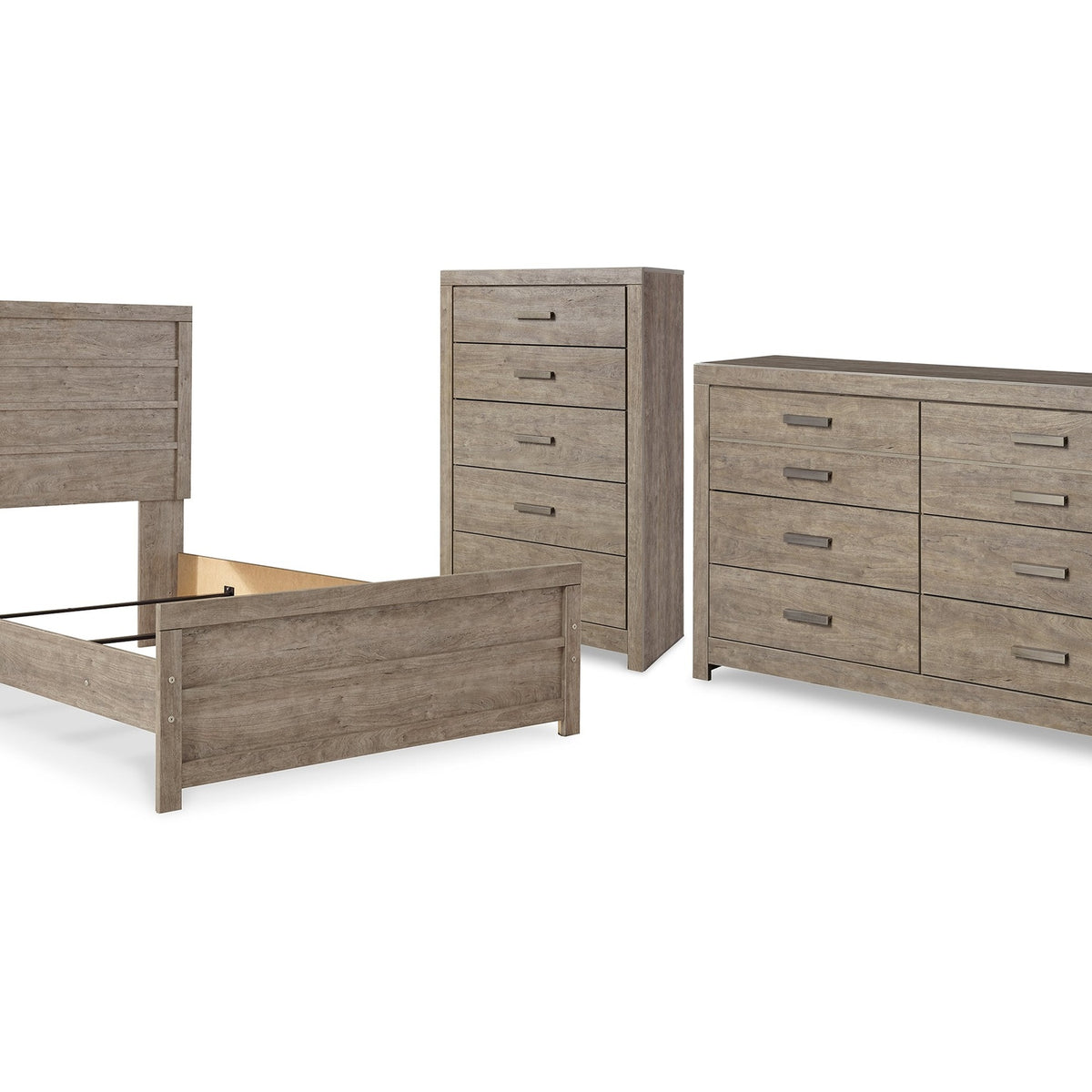 Ashley Furniture Culverbach Gray Full Panel Bedroom Set with Dresser ...