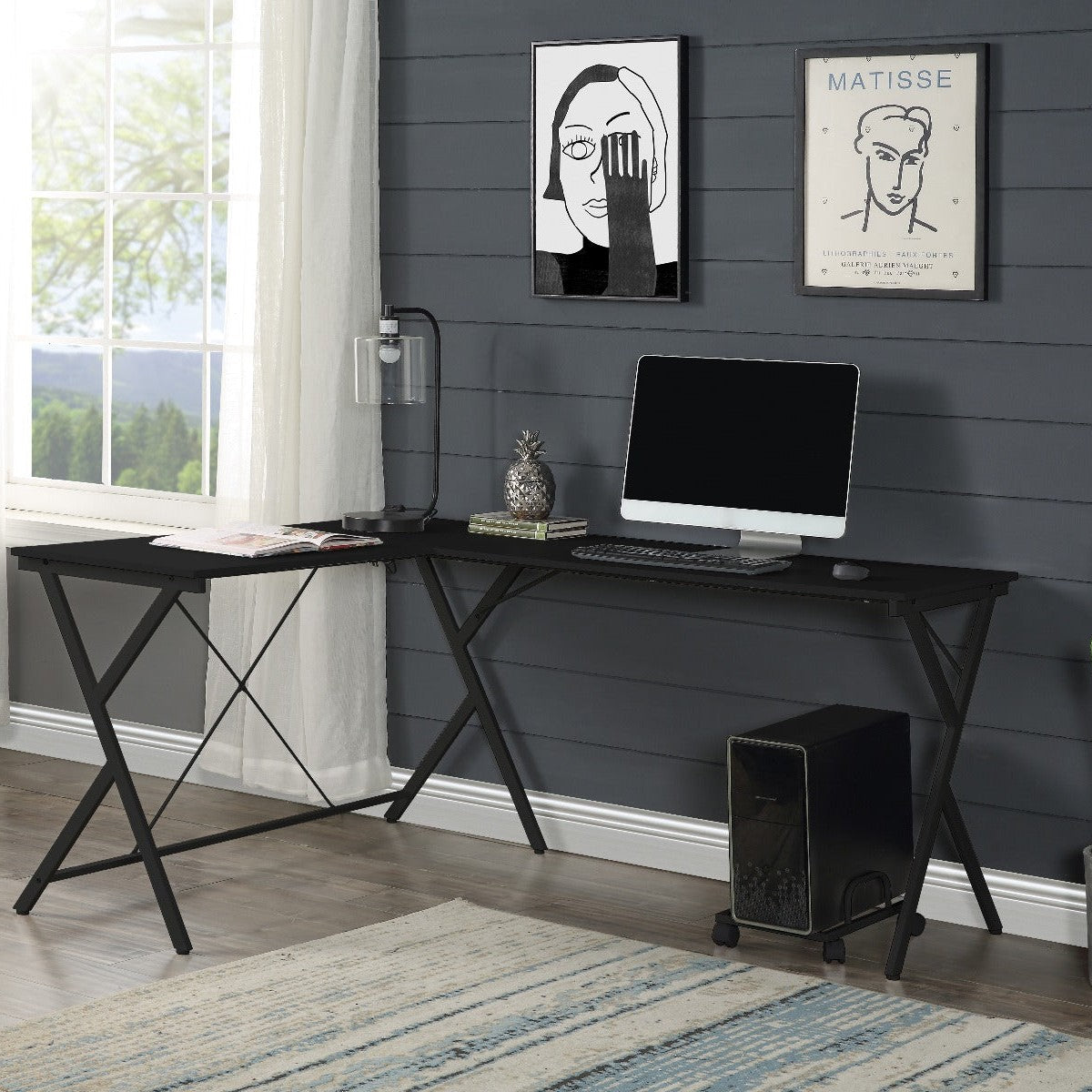 ACME Dazenus Black Computer Desk | Ornate Home