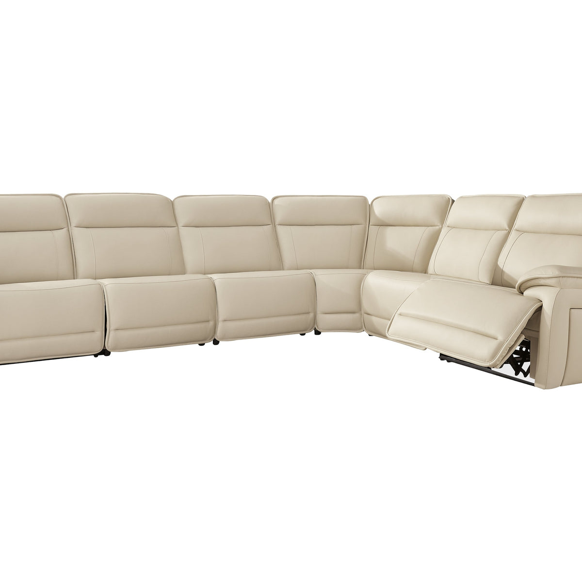 Ashley Furniture Double Deal Almond 6-Piece Reclining Sectional