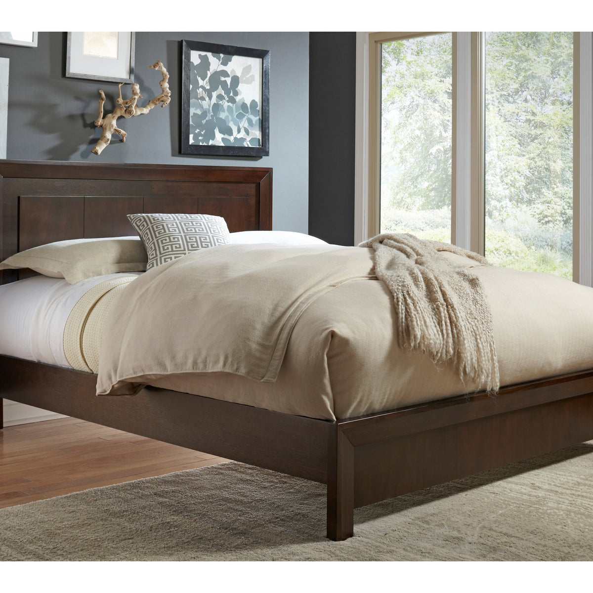 Modus Furniture Element Wood Eastern King Platform Bed in Chocolate ...