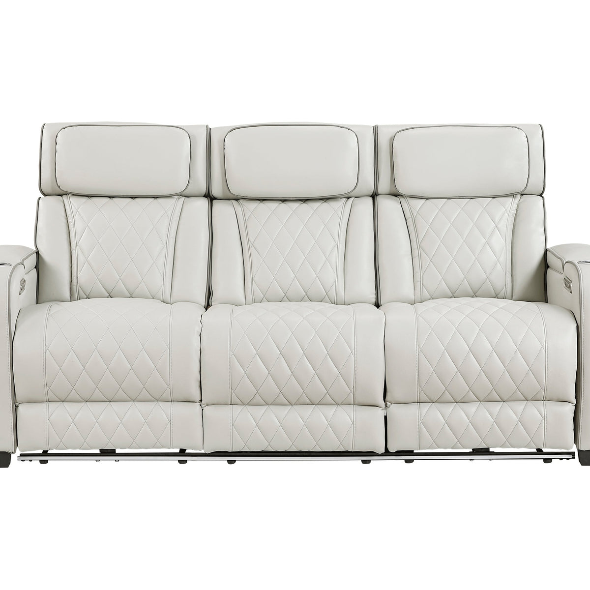 Homelegance Fairway Taupe Power Double Reclining Sofa | Ornate Home
