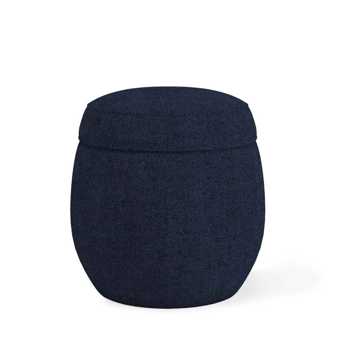 Modus Furniture Flex Upholstered Ottoman in Blue Jeans Chenille ...