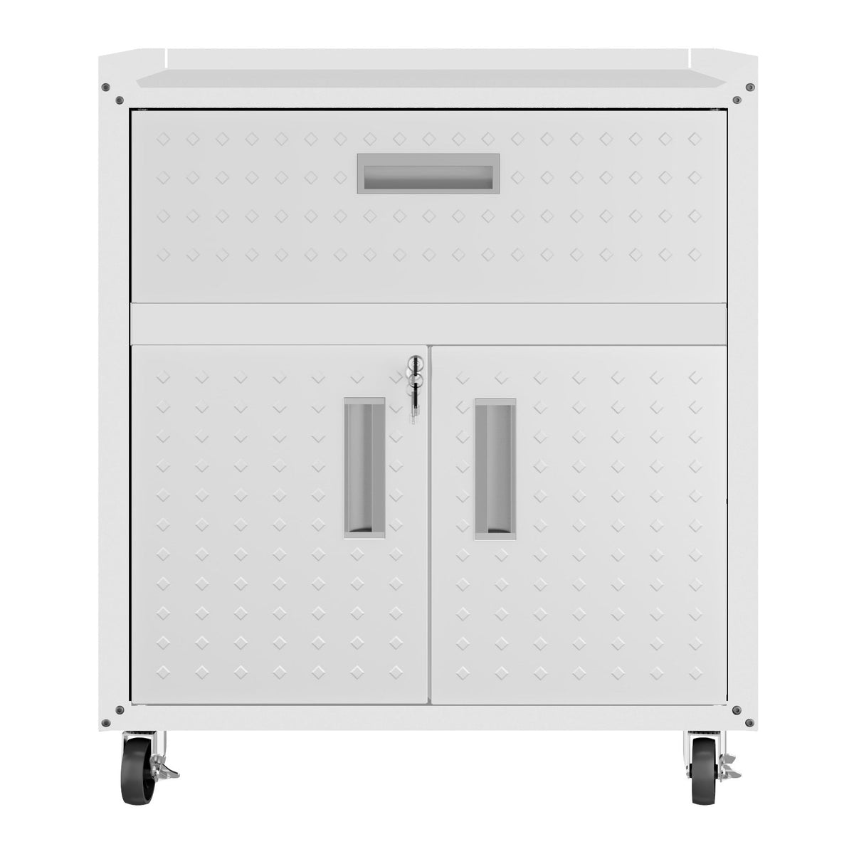 Manhattan Comfort Fortress 31.5" Mobile Garage Cabinet with Drawer and ...