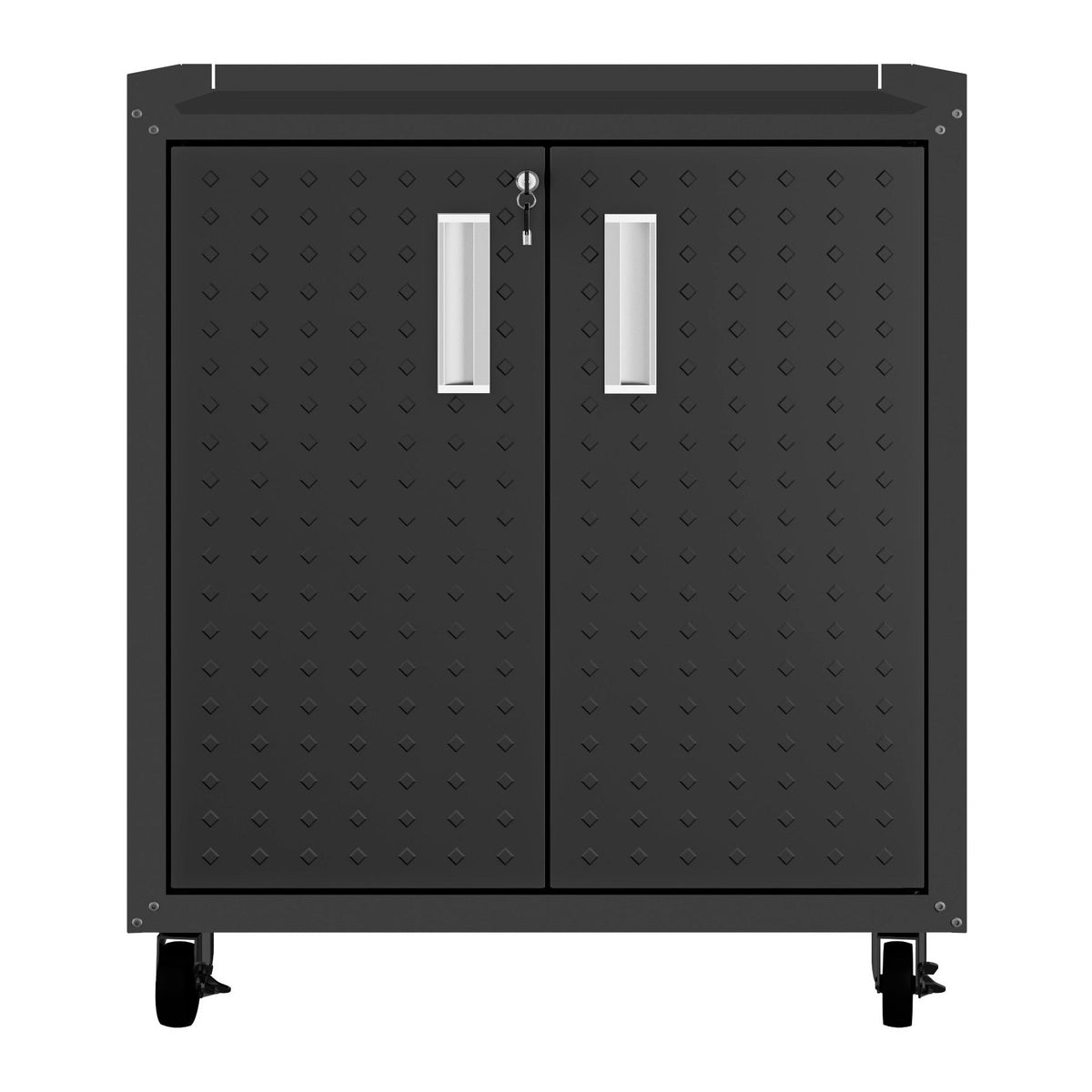 Manhattan Comfort Fortress 31.5" Mobile Garage Cabinet with Shelves in ...