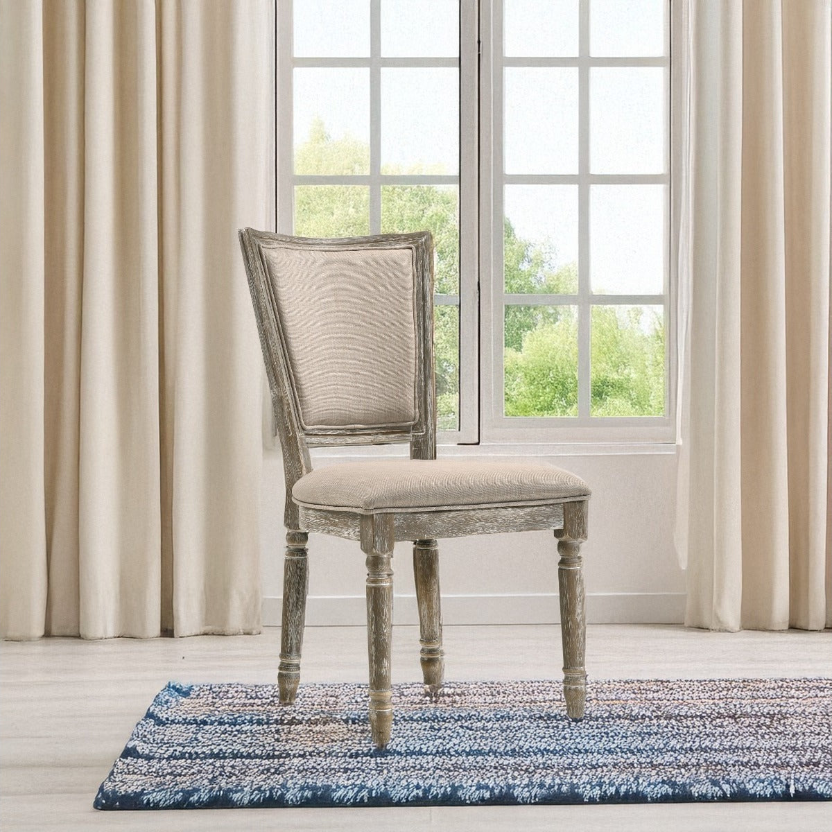 ACME Gabrian Side Chair (Set of 2) in Reclaimed Gray 60172 | Ornate Home