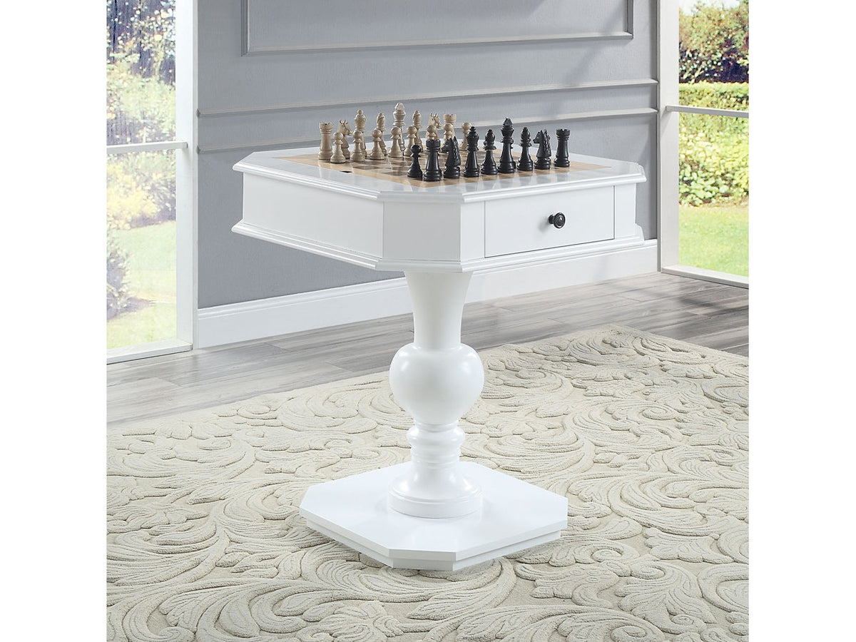 ACME Galini White Gaming Table | Ornate Home