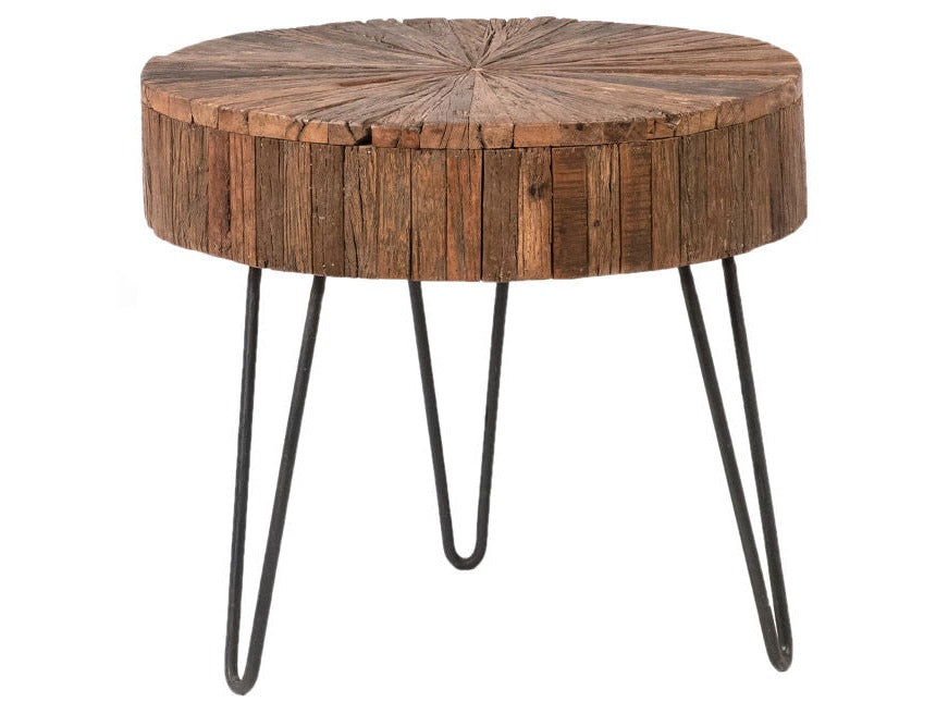 Dovetail Guidan Brown Side Table | Ornate Home