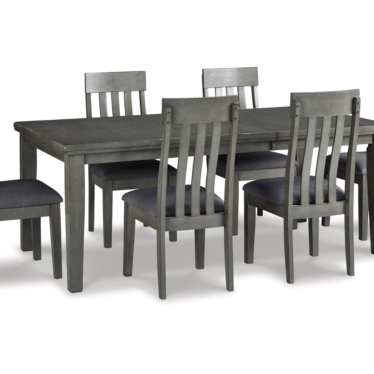 Ashley Furniture Hallanden Gray Dining Table w/6 Chairs | Ornate Home