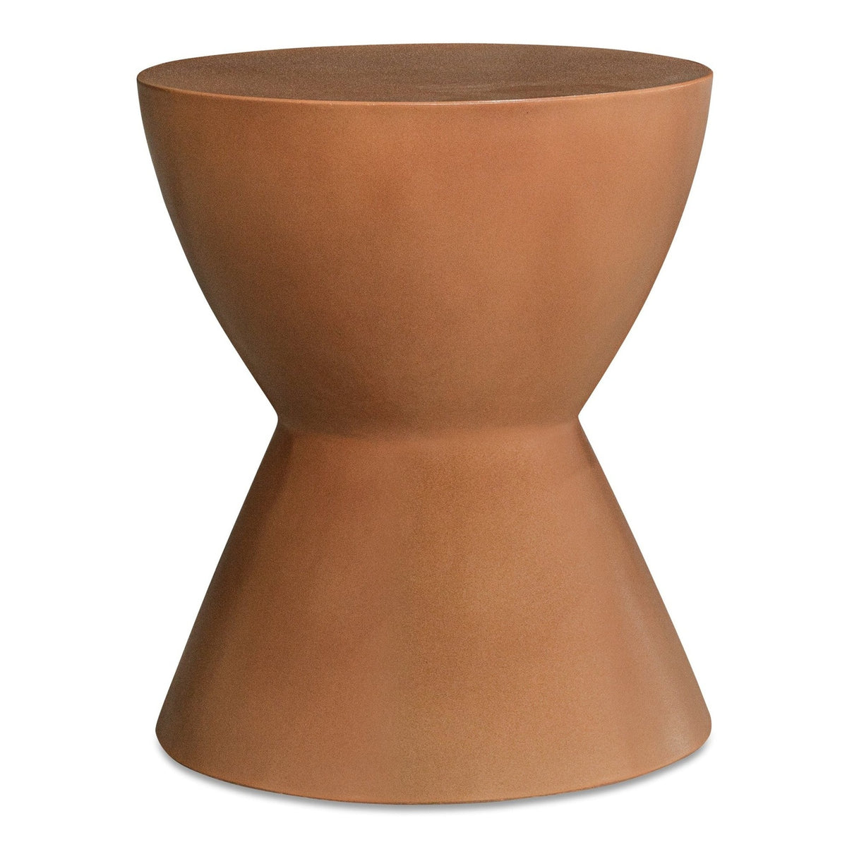 Moe's Home Hourglass Terracotta Outdoor Stool | Ornate Home