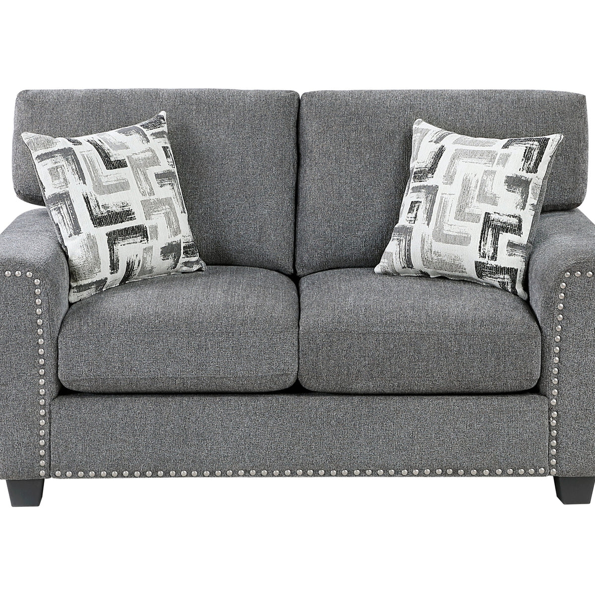Homelegance Isabel Dark Gray Loveseat | Ornate Home