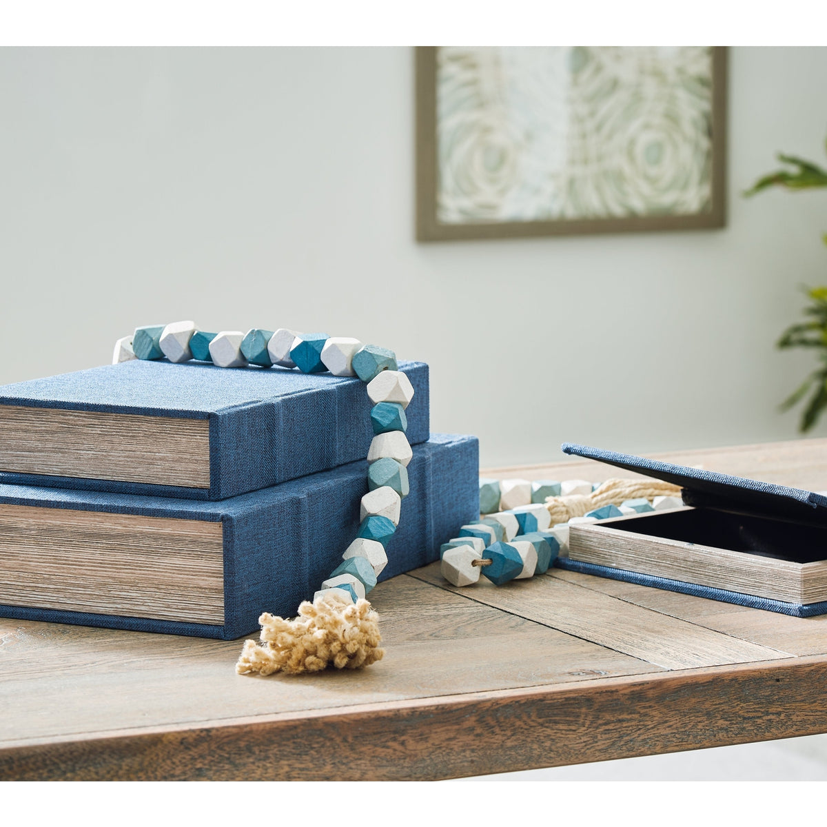 Ashley Furniture Jolina Blue Box Set (set of 3) | Ornate Home