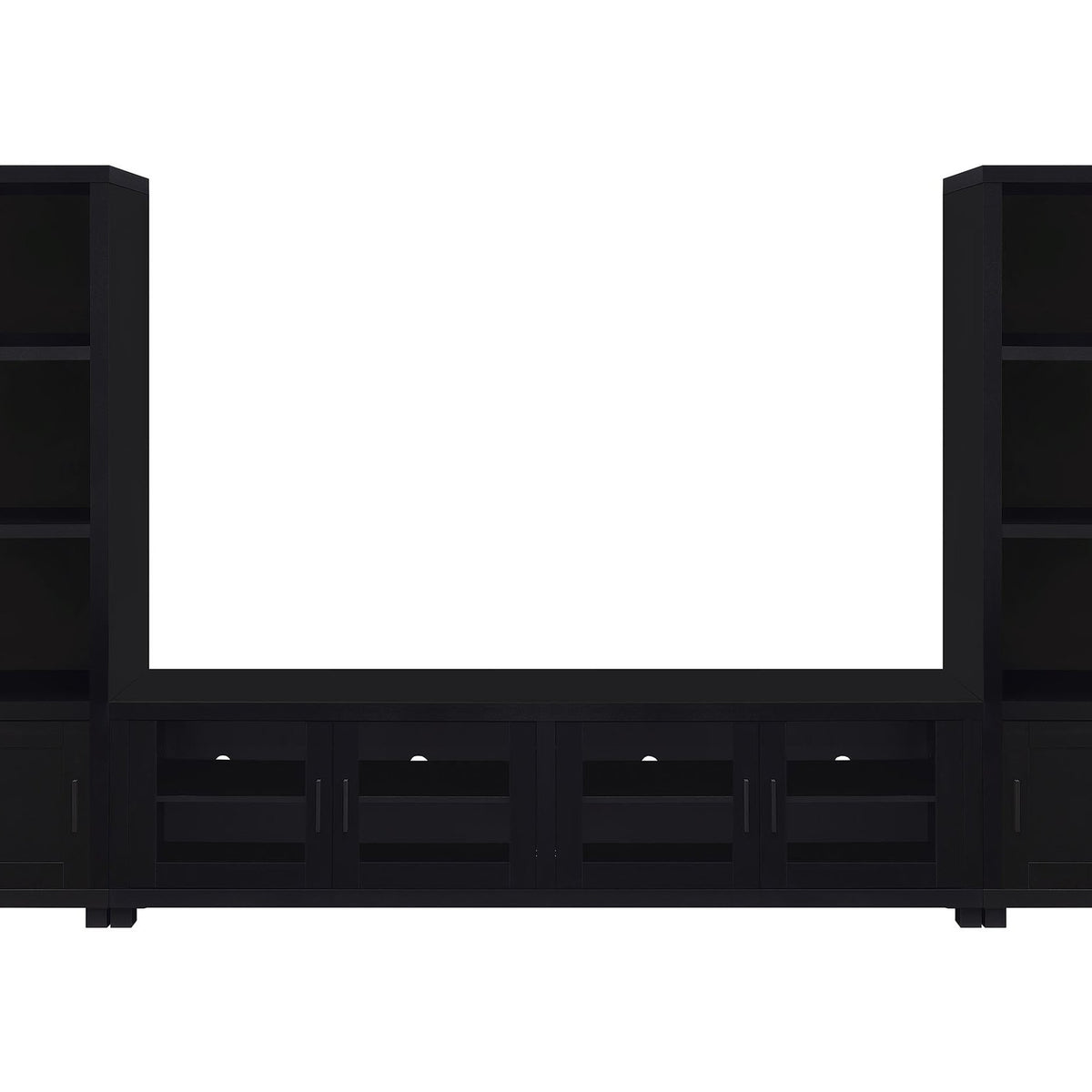 Coaster Jupiter Black Entertainment Center | Ornate Home
