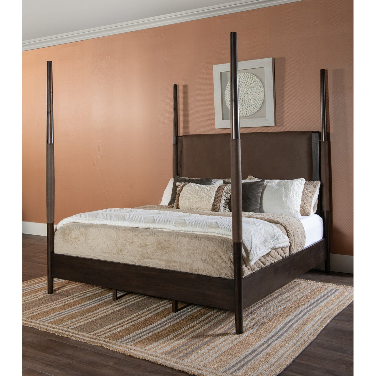 Modus Koko Minx California King Upholstered Poster Bed | Ornate Home