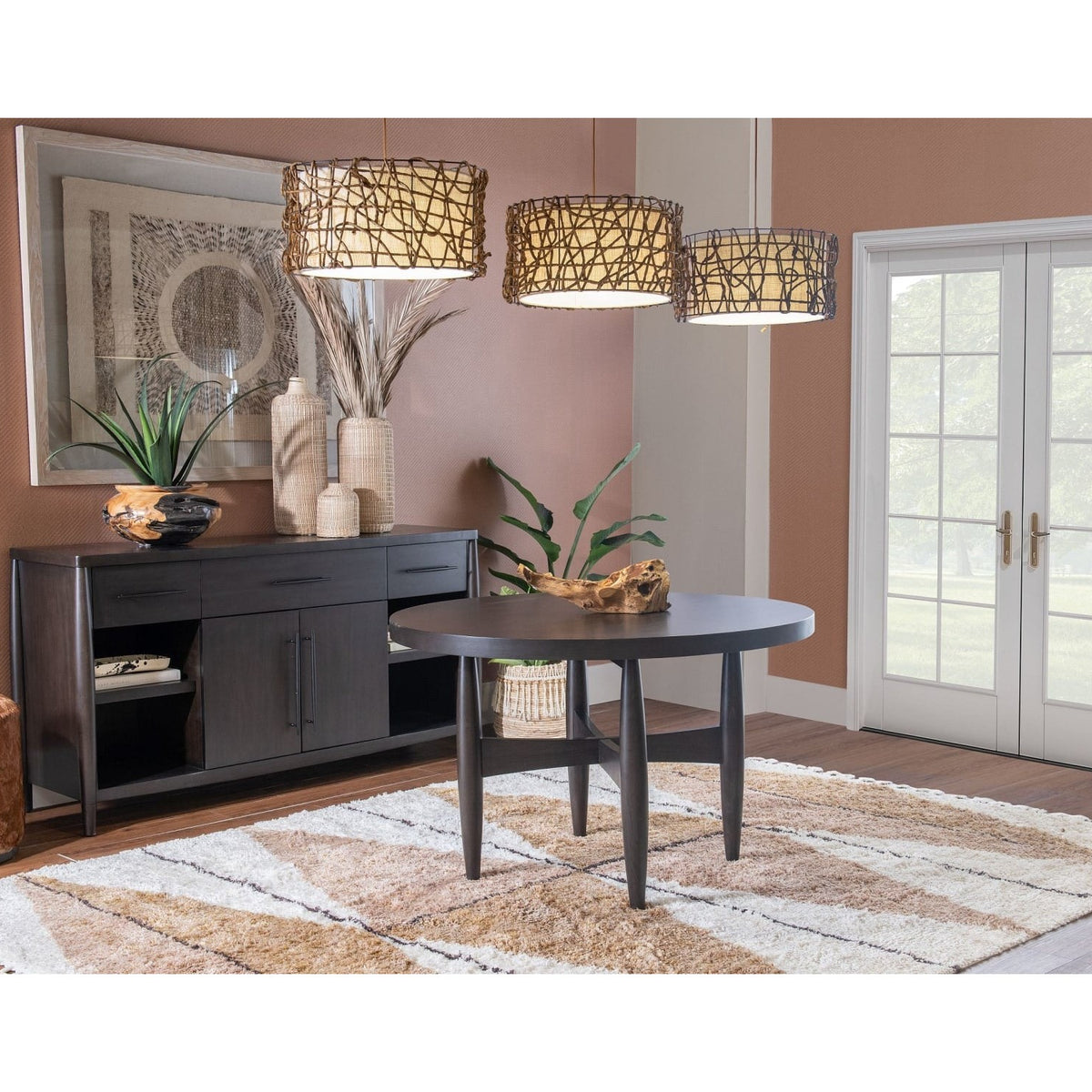 Modus Koko Minx Round Acacia Wood Dining Table | Ornate Home