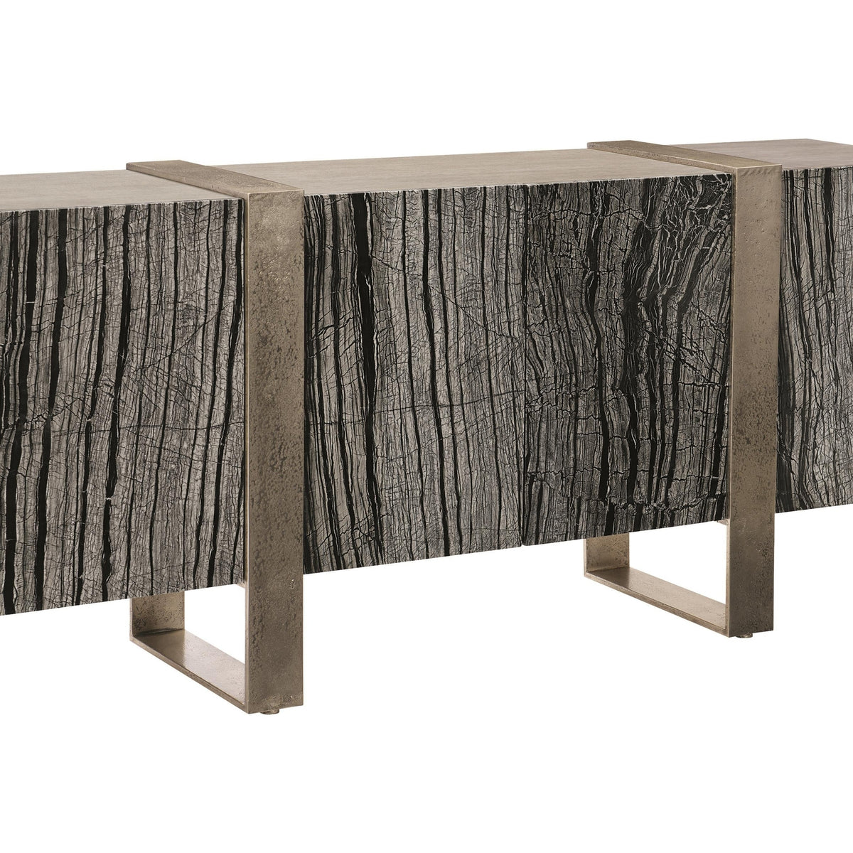 Bernhardt Linea Textured Graphite/Black Forest Marble/Cerused Greige ...