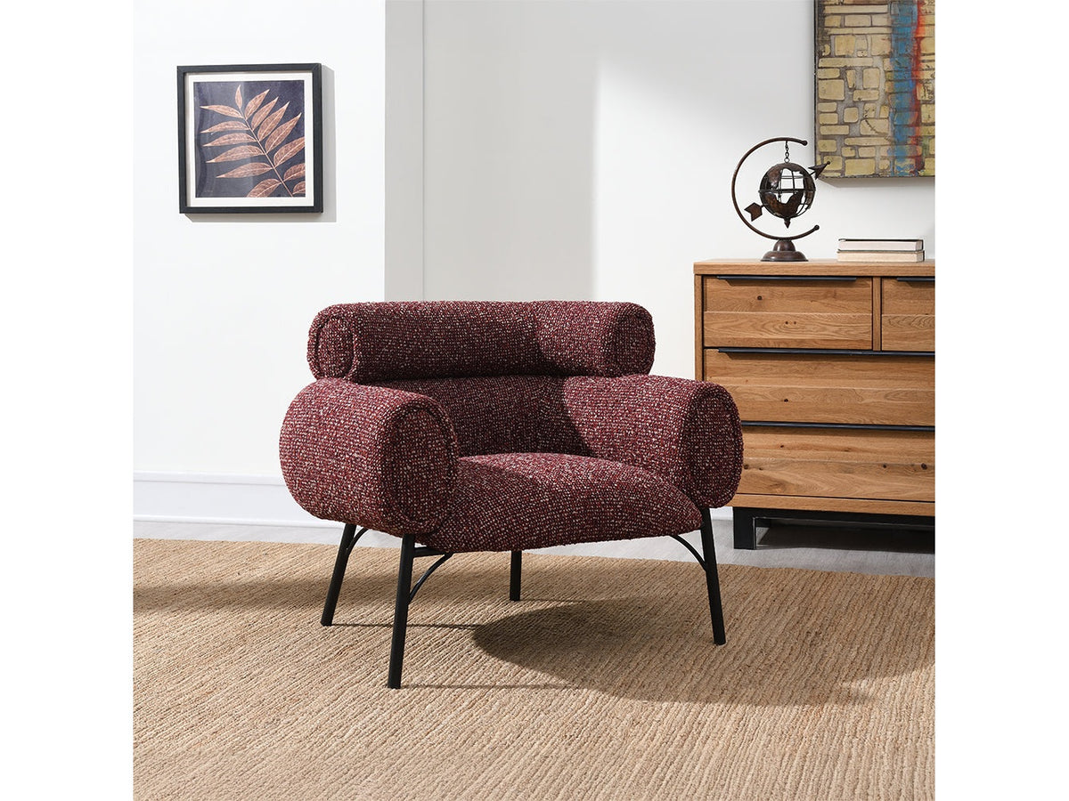 ACME Mardi Maroon Chair | Ornate Home