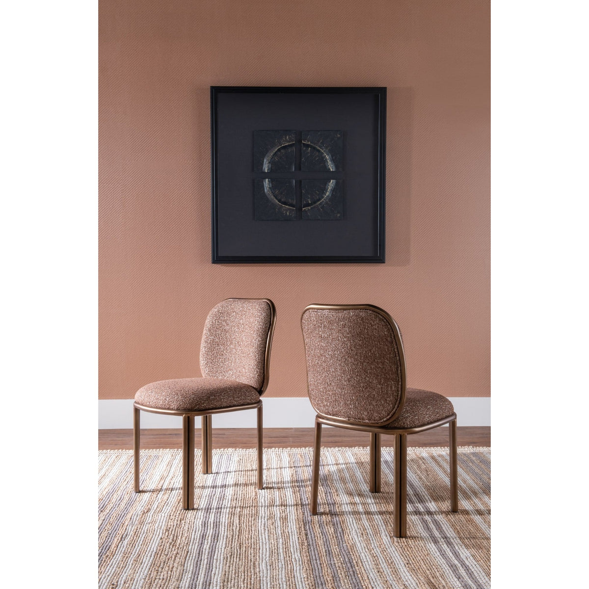 Modus Mataranka Giraffe/Brushed Golden Dining Chair (Set of 2)