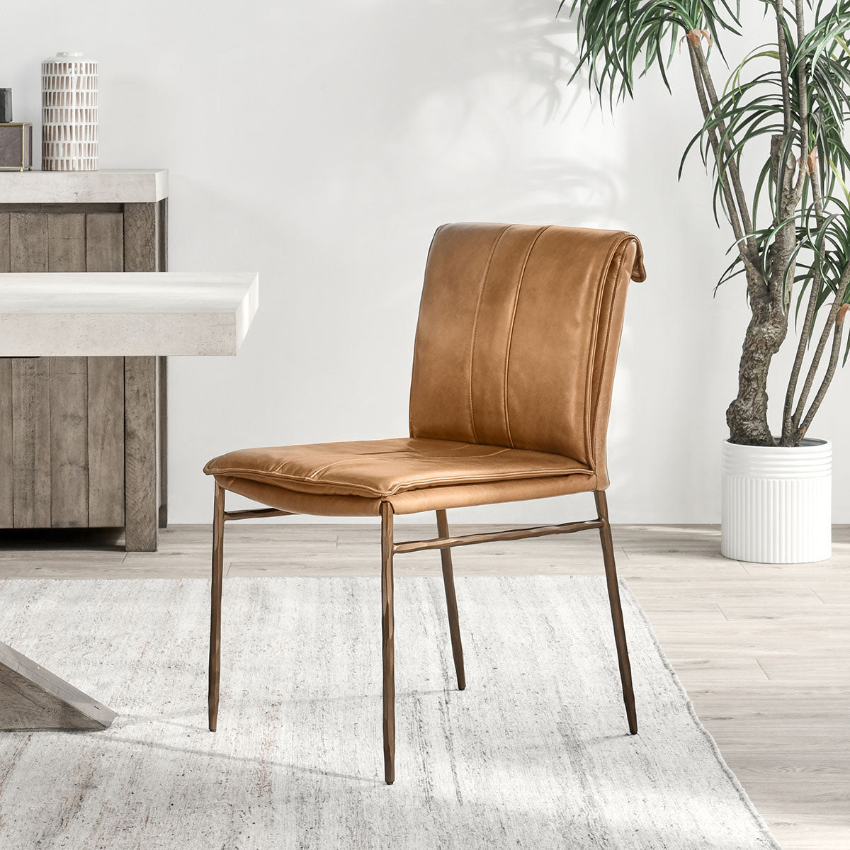 Classic Home Mayer Tan Dining Chair (Set of 2) | Ornate Home