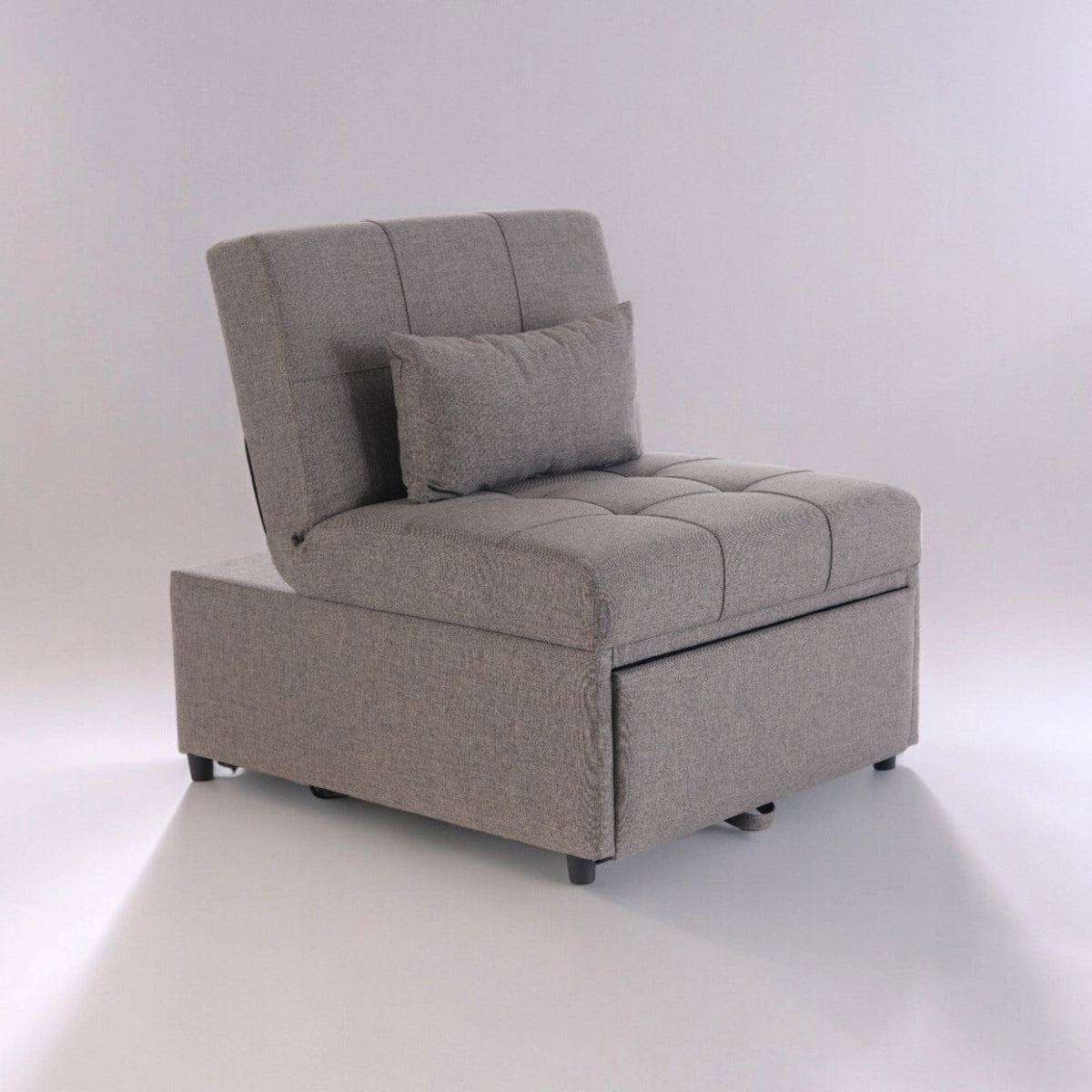 Bellona Mello Corvet Grey Pull Out Sleeper Chair | | Ornate Home