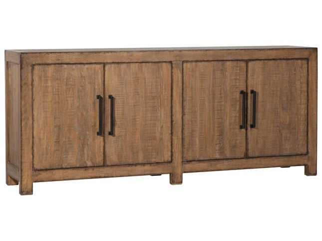 Dovetail Merwin Brown 4-Door Sideboard | Ornate Home
