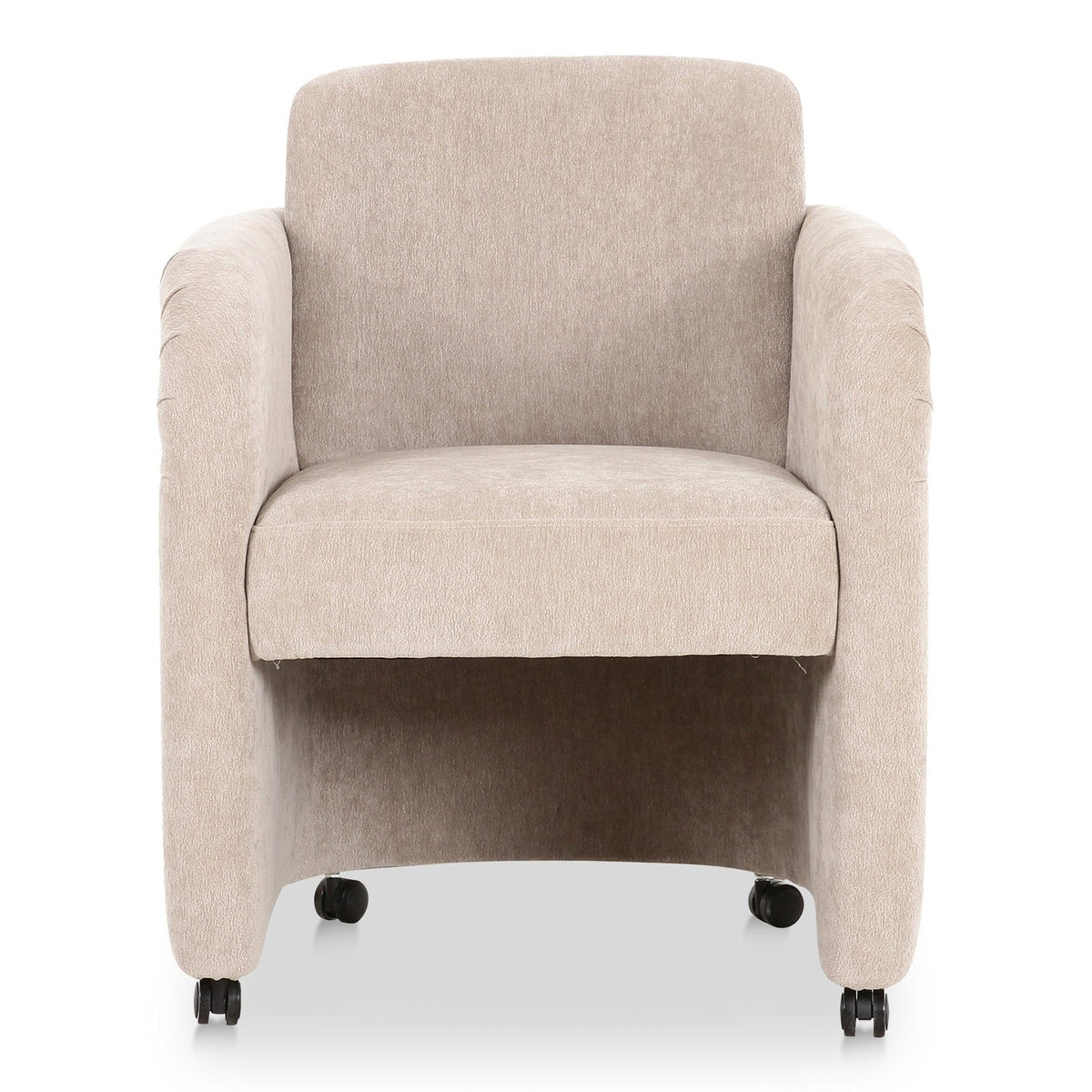Moe's Home Mesto Taupe Rolling Dining Chair | Ornate Home