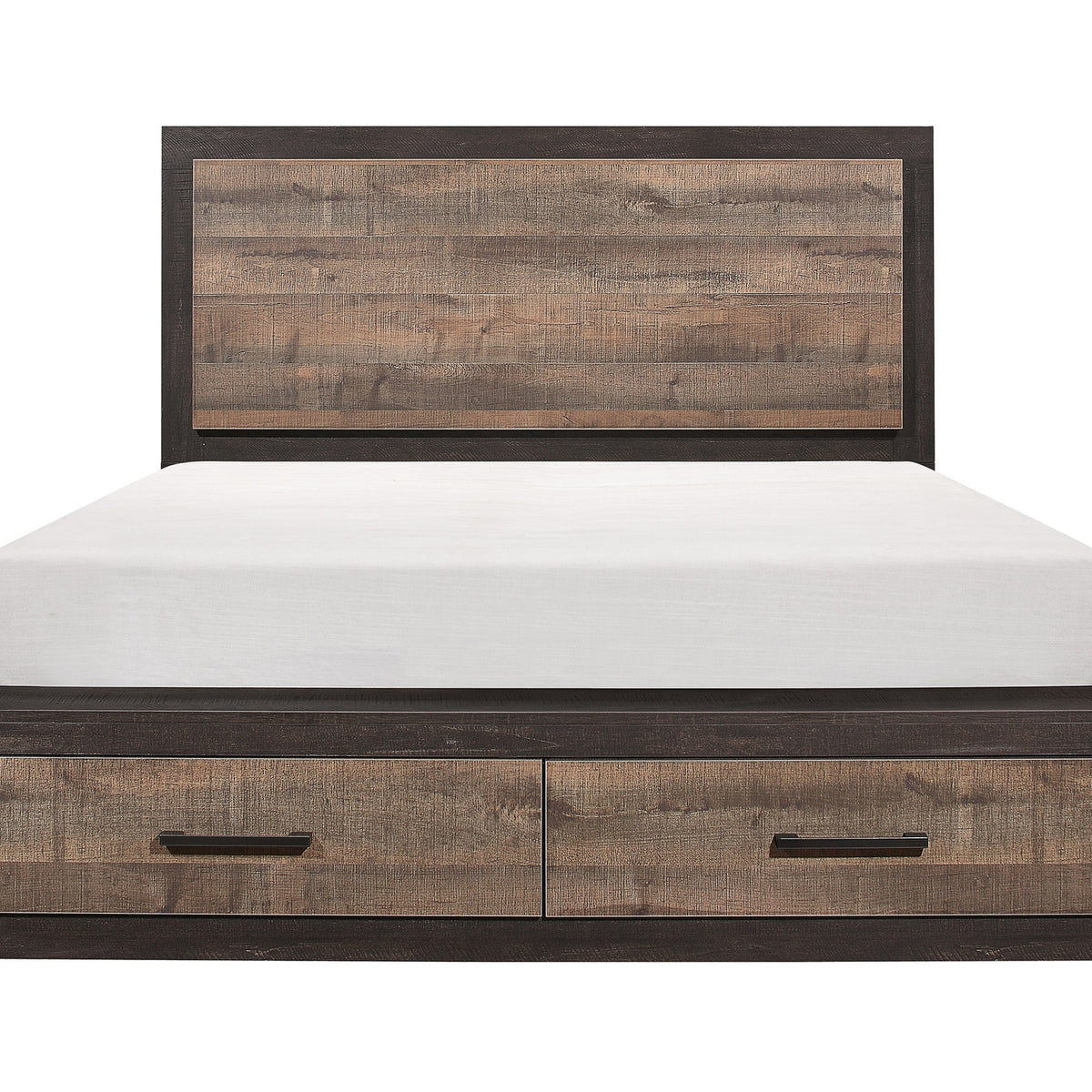 Homelegance Miter Rustic Mahogany/Dark Ebony California King Platform ...