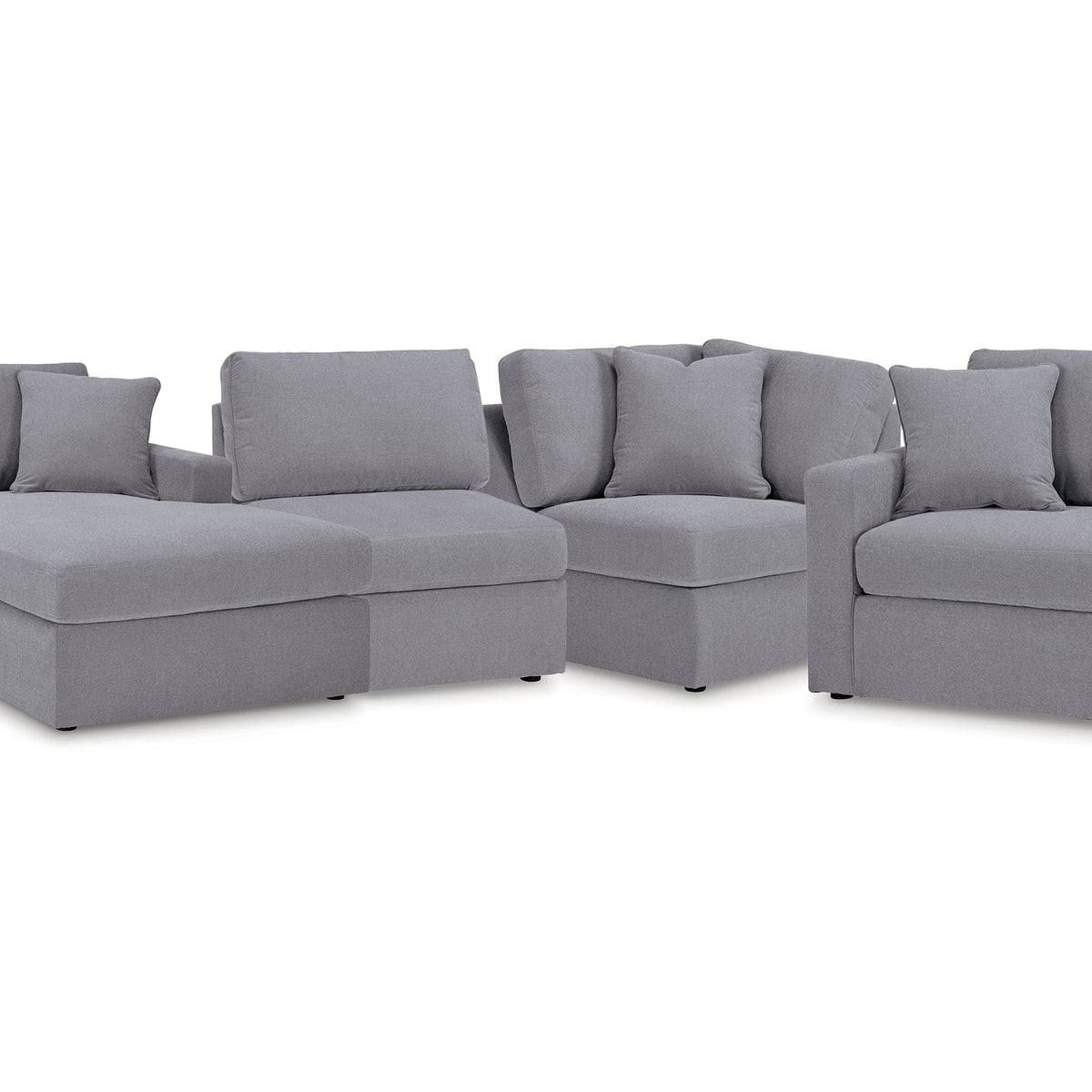 Ashley Furniture Modmax Granite 4-Piece Sectional w/Chaise (Online ...