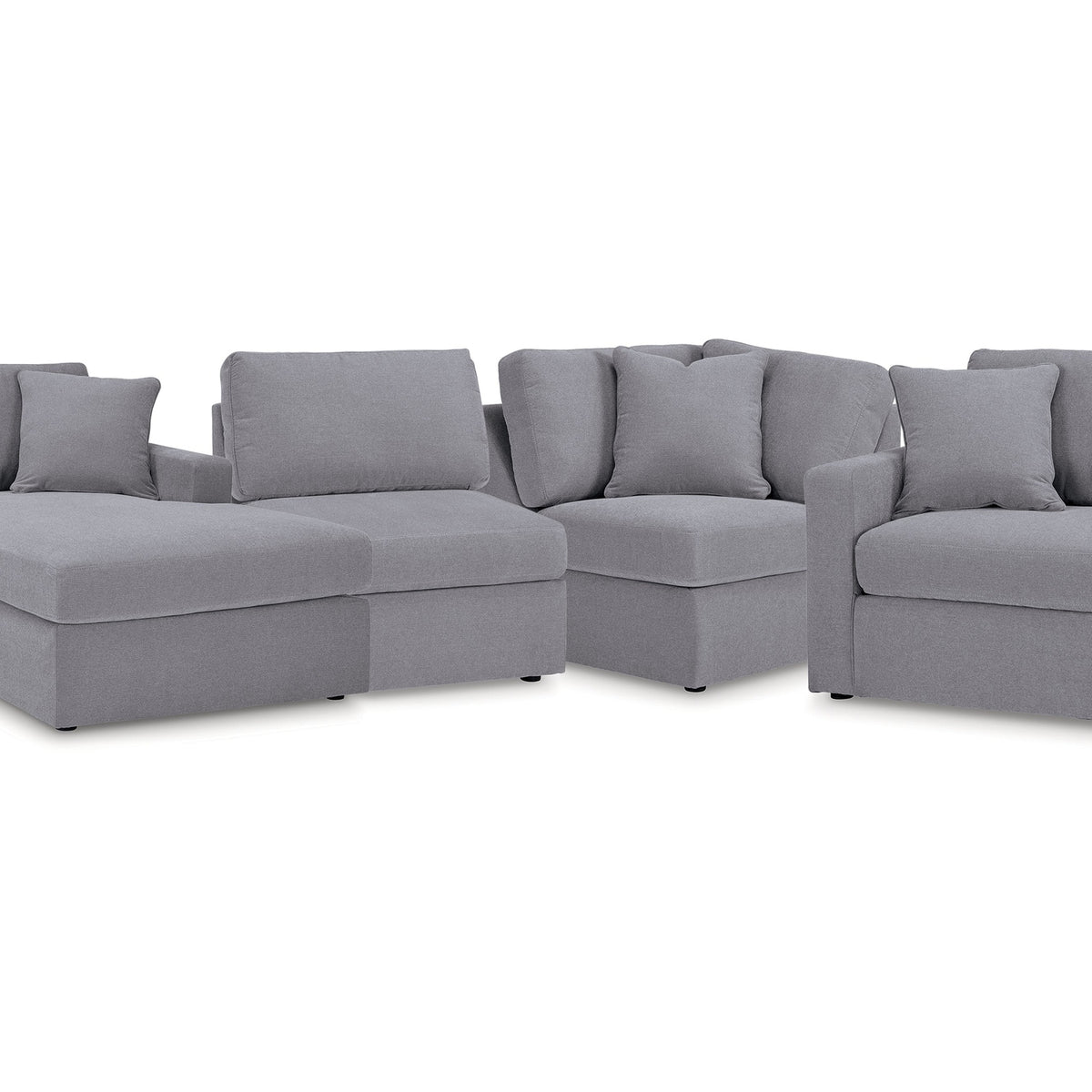 Ashley Furniture Modmax Granite 4-Piece Sectional w/Chaise | Ornate Home