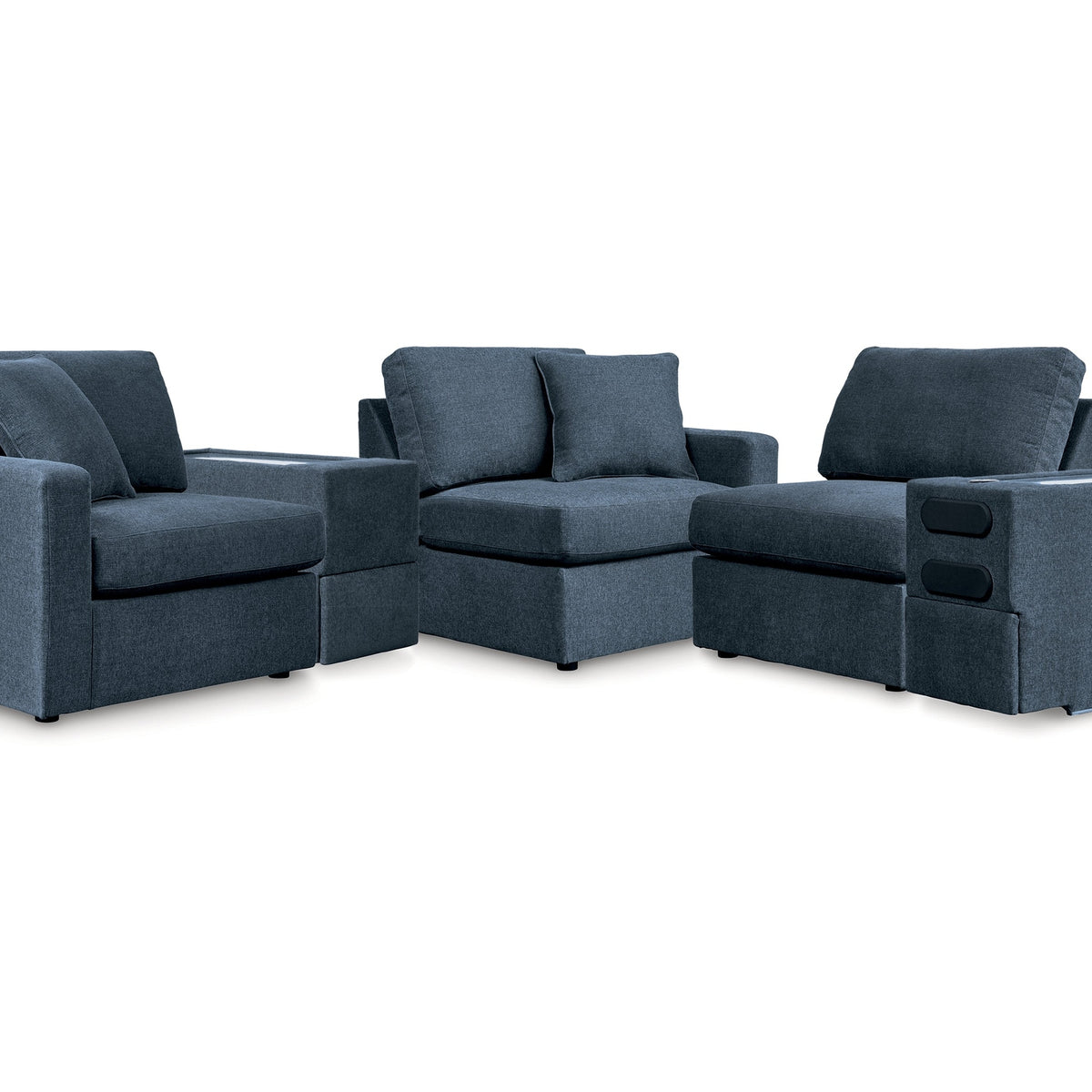 Ashley Furniture Modmax Ink 5-Piece Sectional w/Audio System | Ornate Home