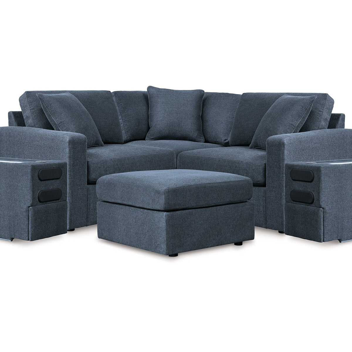 Ashley Furniture Modmax Ink 5-Piece Sectional with Audio Console and ...